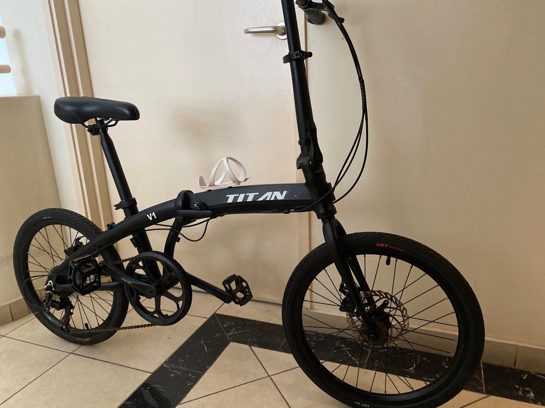 Titan V1 20” aluminium foldable bicycle, Sports Equipment, Bicycles & Parts, Bicycles on Carousell