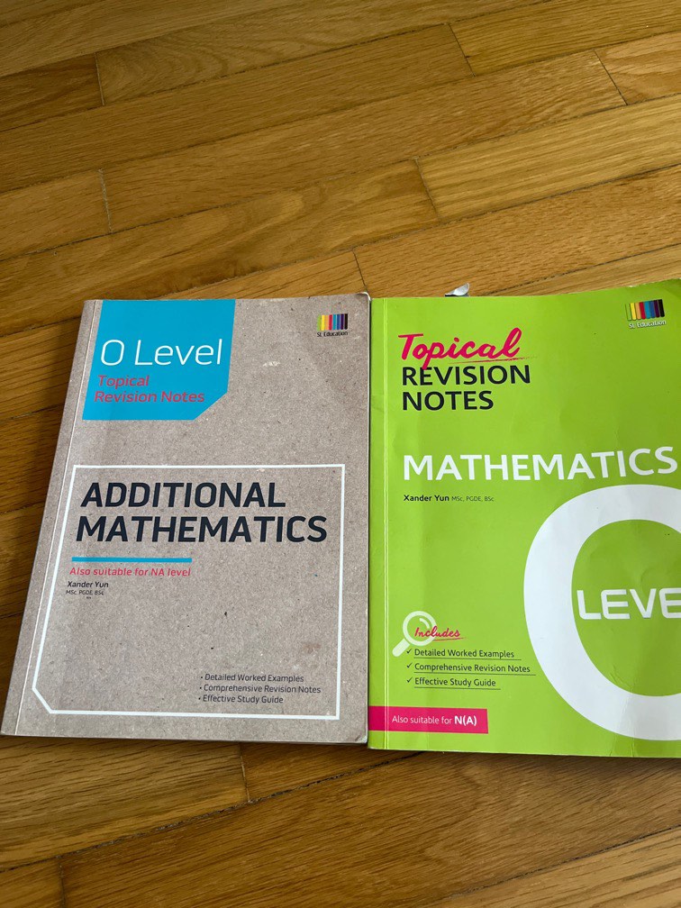 Topical revision notes for O level, Maths/A Maths, Hobbies & Toys ...