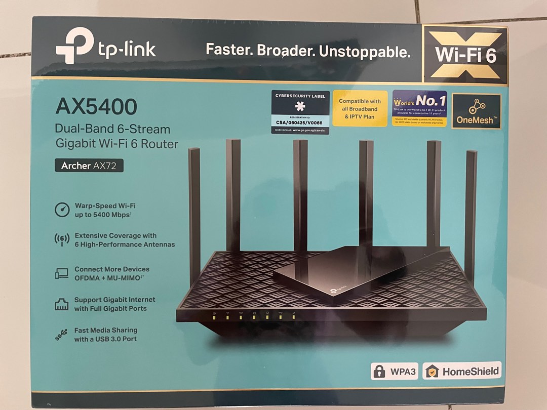 TP Link AX5400 Wifi Router, Computers & Tech, Parts & Accessories ...