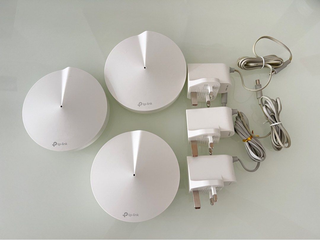 TP-Link Deco M5 AC1300 Smart Home Mesh Wi-Fi Router, White (Pack of 3 ...