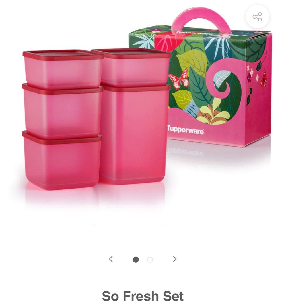 Tupperware So Fresh Set (set of 5), Furniture & Home Living ...