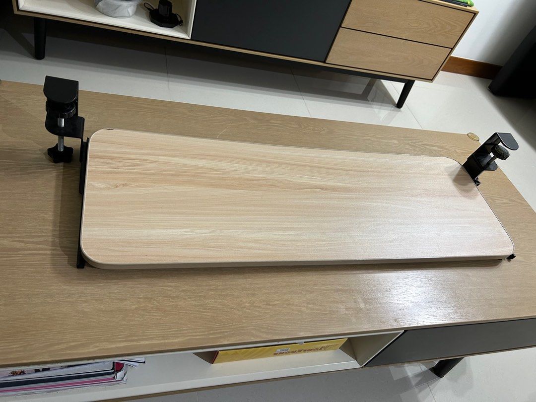 Under-desk keyboard bracket/extension - 76cm x 25cm, Computers & Tech ...