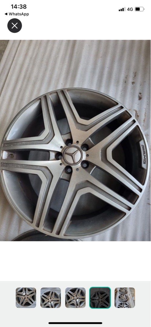 Used AMG rims (set of 4), Car Accessories, Tyres & Rims on Carousell