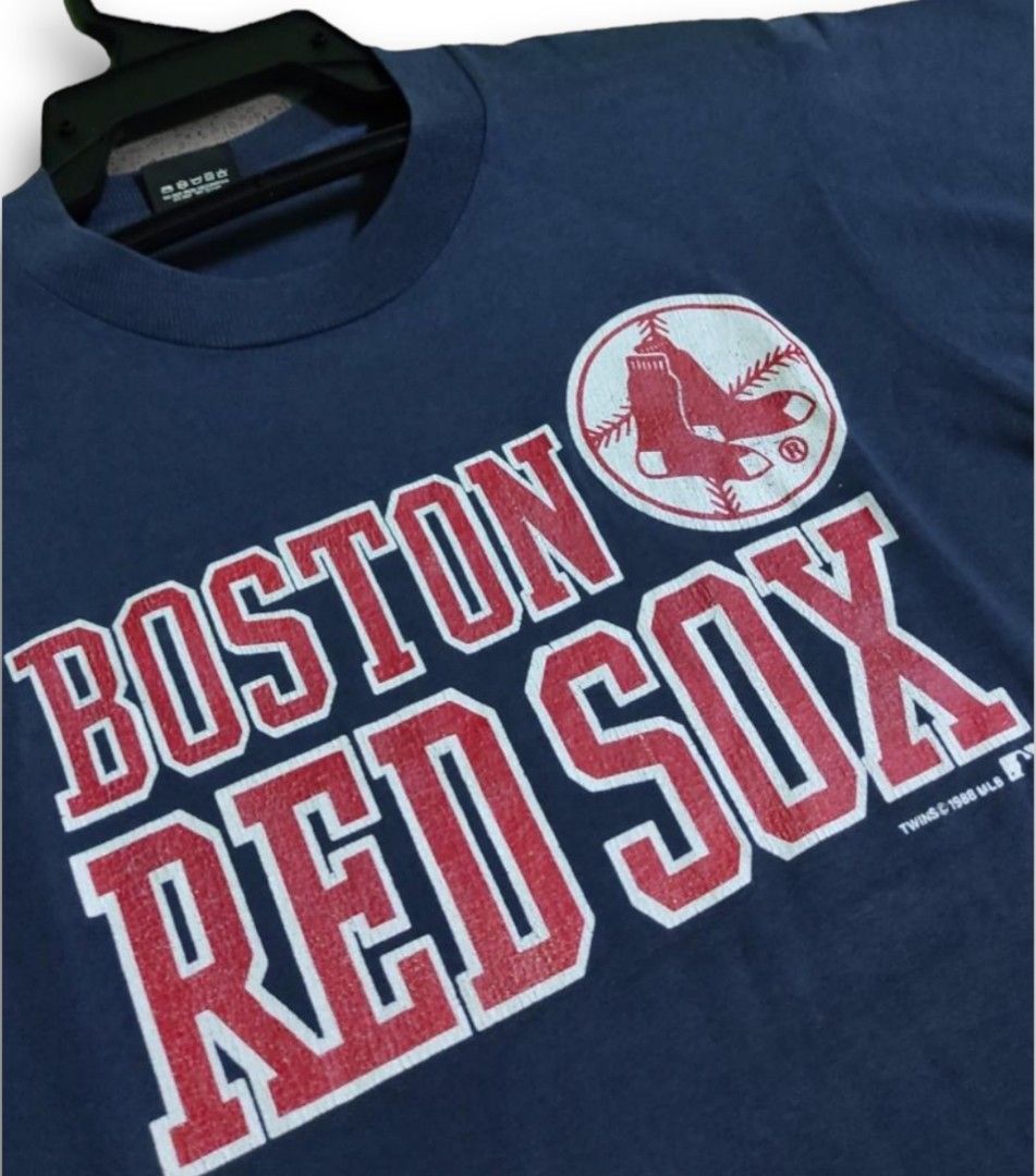 Vintage 80s 50 50 Mlb Boston Red Sox T Shirt Made In Usa Mens