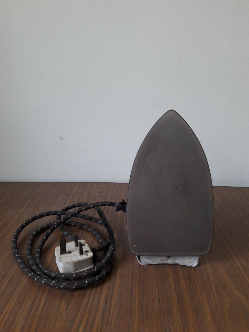 Vintage British Colonial Electric Dry Iron, TV & Home Appliances, Irons ...