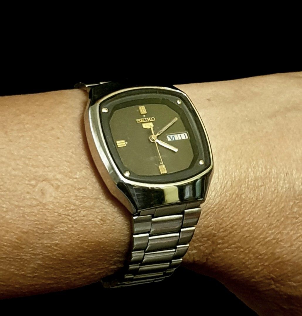 Vintage seiko 5 Tv screen Automatic Men Watch, Men's Fashion, Watches ...