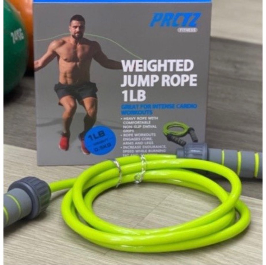 Weighted / Heavy jump rope 1 lb or 2.2 kg, Sports Equipment, Exercise ...