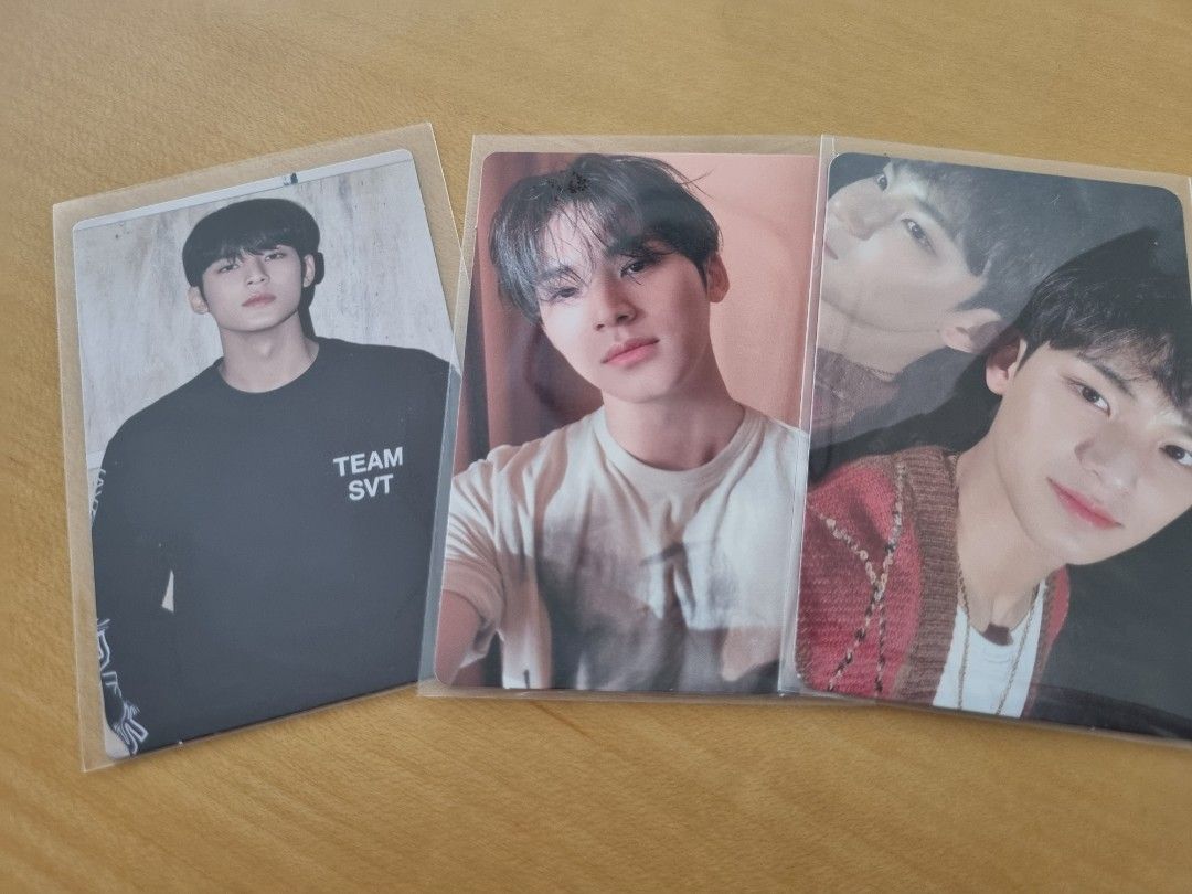 wts/lfb seventeen svt mingyu henggarae face the sun carat version photocard pc set, Hobbies ...