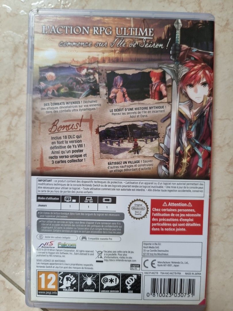 YS VIII Switch, Video Gaming, Video Games, Nintendo on Carousell