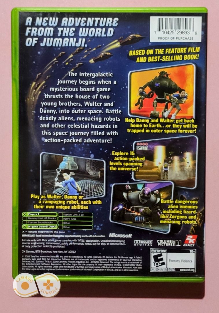 Zathura - [OG XBOX / Original XBOX Game] [NTSC / ENGLISH Language] [CIB / Complete In Box ...