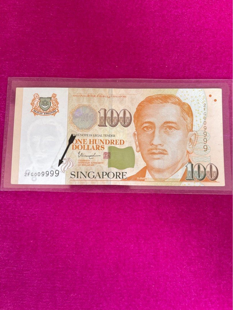 (009999) Portrait $100 Note, Hobbies & Toys, Memorabilia & Collectibles ...