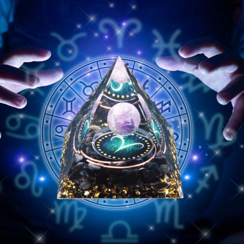 12 constellations & Zodiac signs Pyramid Crystals, Women's Fashion ...