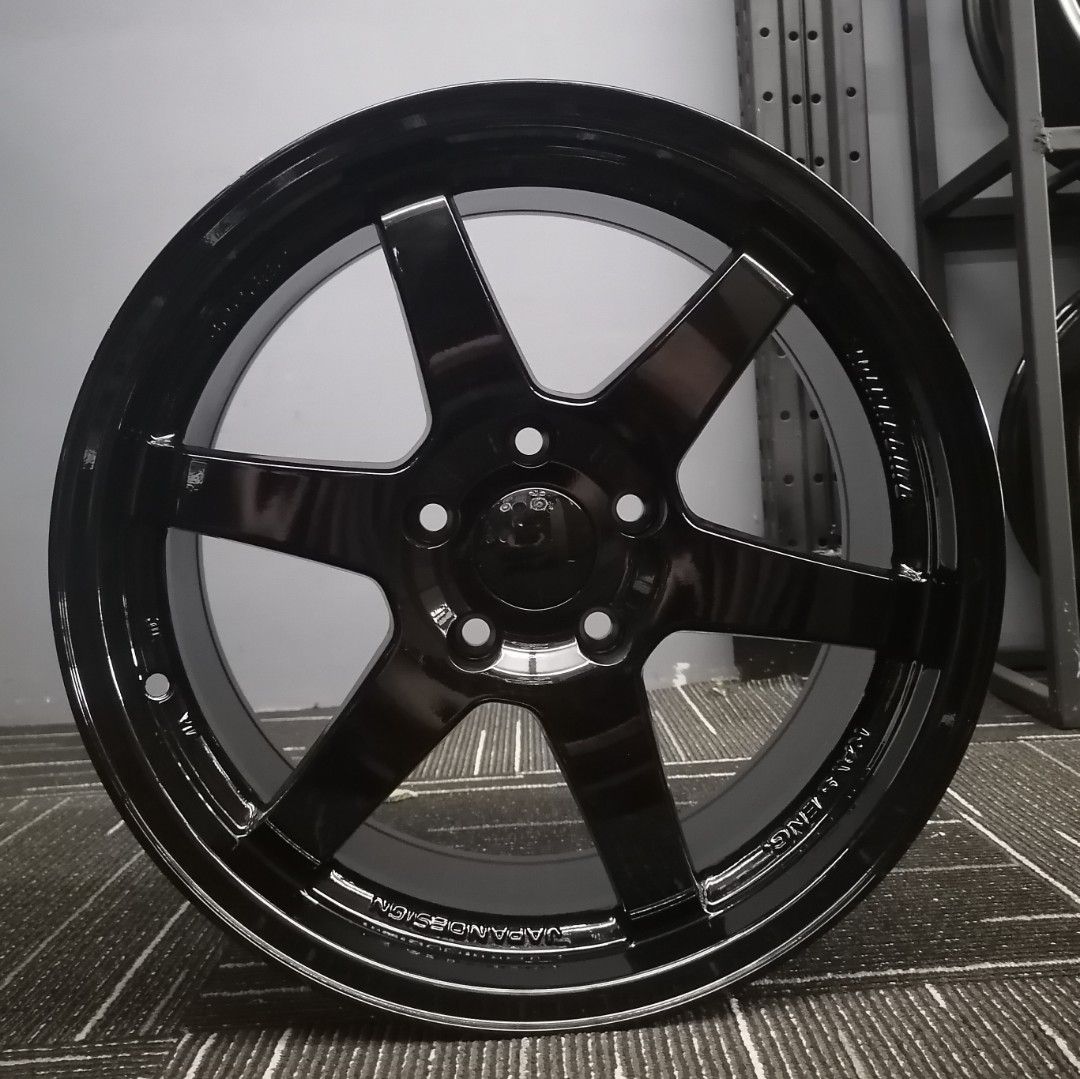 17" TE37 Designed Sport Rim, Car Accessories, Tyres & Rims on Carousell