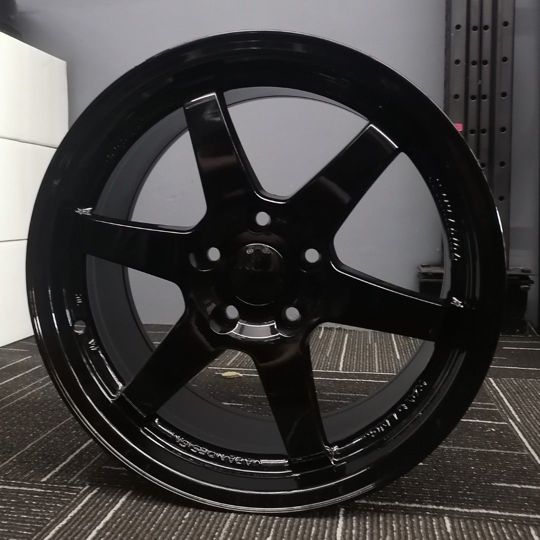 17" TE37 Designed Sport Rim, Car Accessories, Tyres & Rims on Carousell