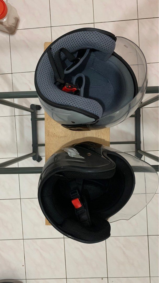 2 x Motor Helmets, Motorbikes on Carousell