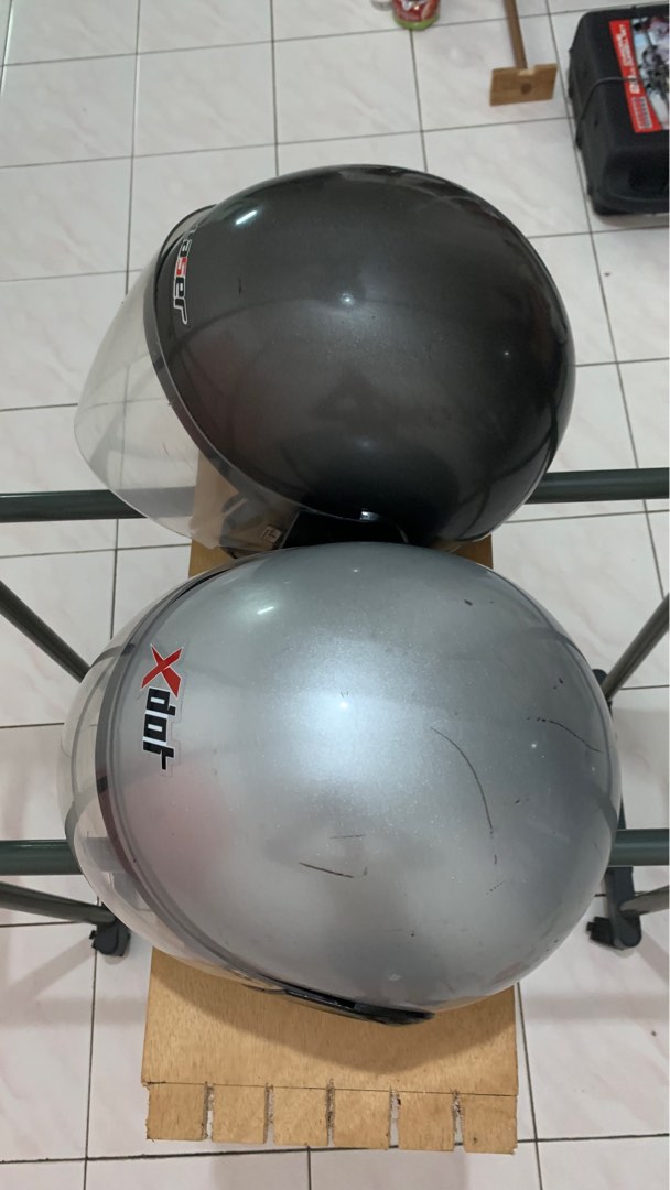 2 x Motor Helmets, Motorbikes on Carousell