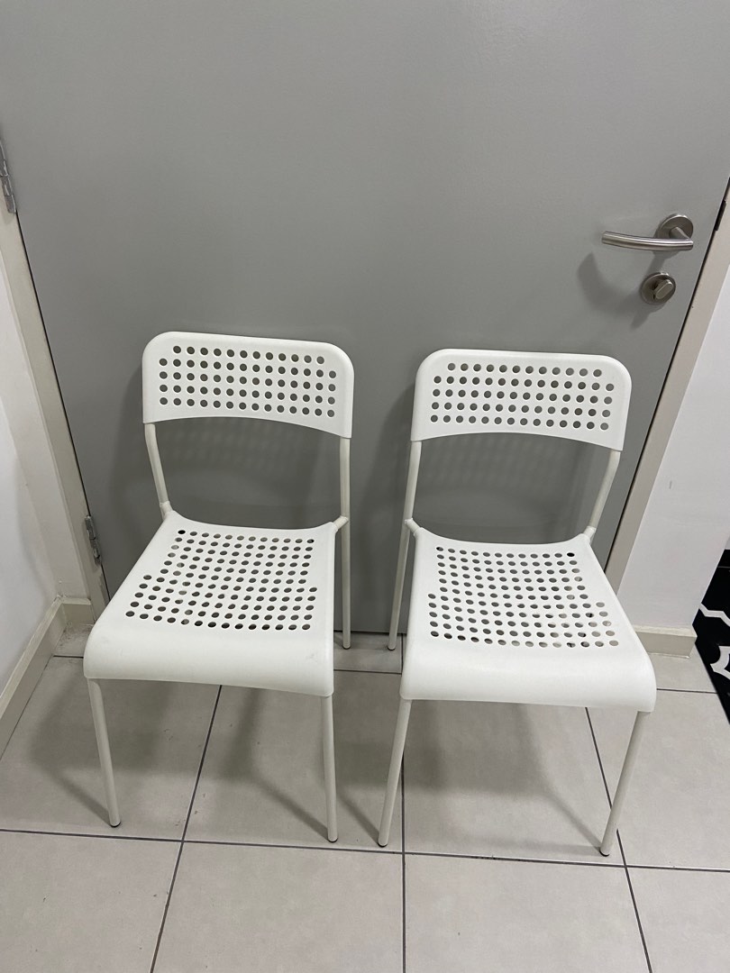 2 x unit chairs ADDE Ikea, Furniture & Home Living, Furniture, Chairs ...