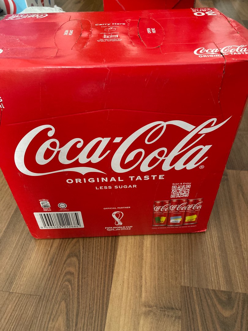 30cans Coca Cola less sugar, Food & Drinks, Beverages on Carousell
