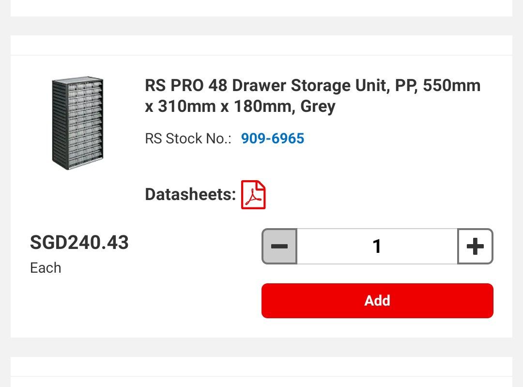 48 drawer storage unit compartment, Furniture & Home Living, Home Improvement & Organisation ...