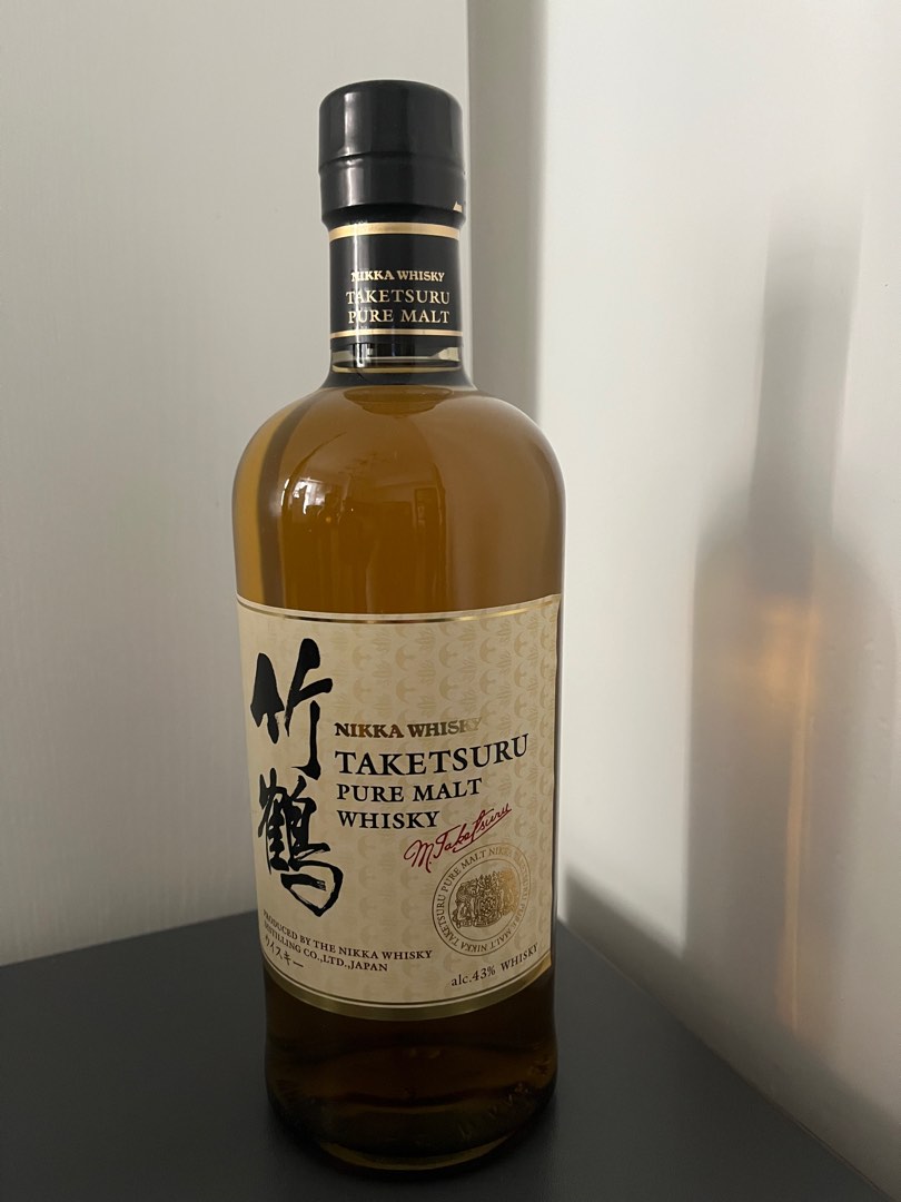 竹鶴純麥威士忌 700ml TAKETSURU NAS Pure Malt Nikka Whisky, 嘢食 & 嘢飲, 酒精飲料 ...