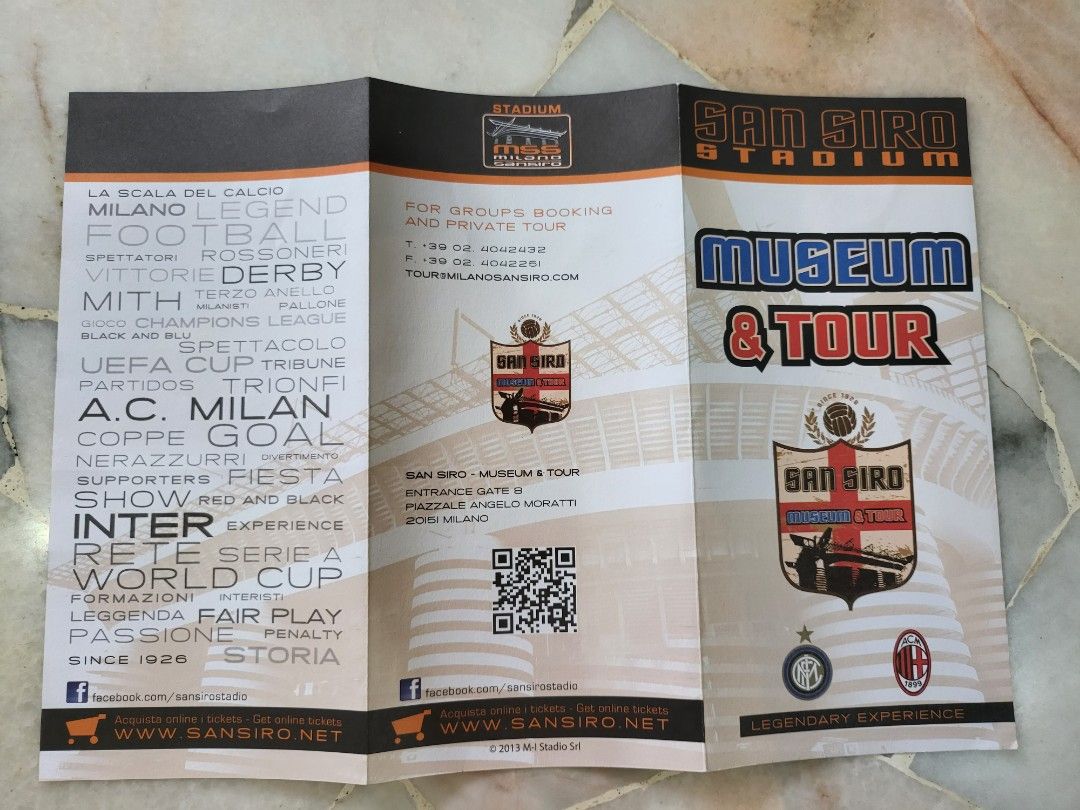 AC Milan Inter Milan San Siro Milan Italy Stadium Tour ticket and ...