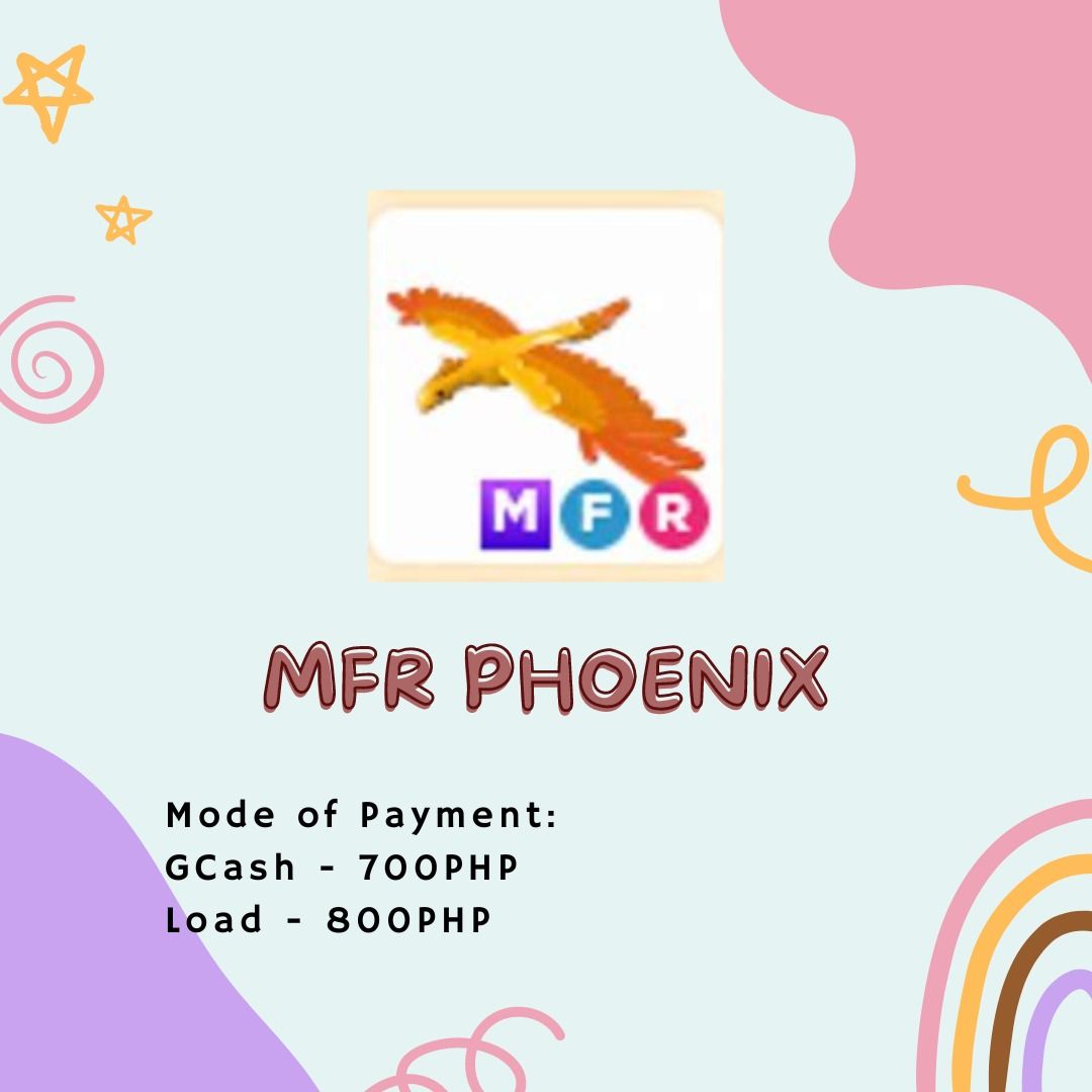 ADOPT ME MFR PHOENIX (MEGA FLY RIDE), Video Gaming, Video Games, Others ...