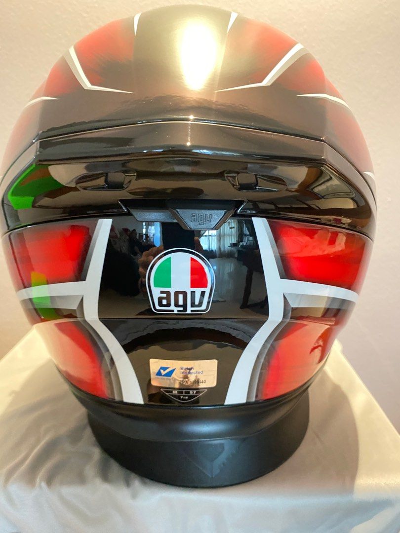 AGV (M) helmet (Spiderman design), Motorcycles, Motorcycle Apparel on ...