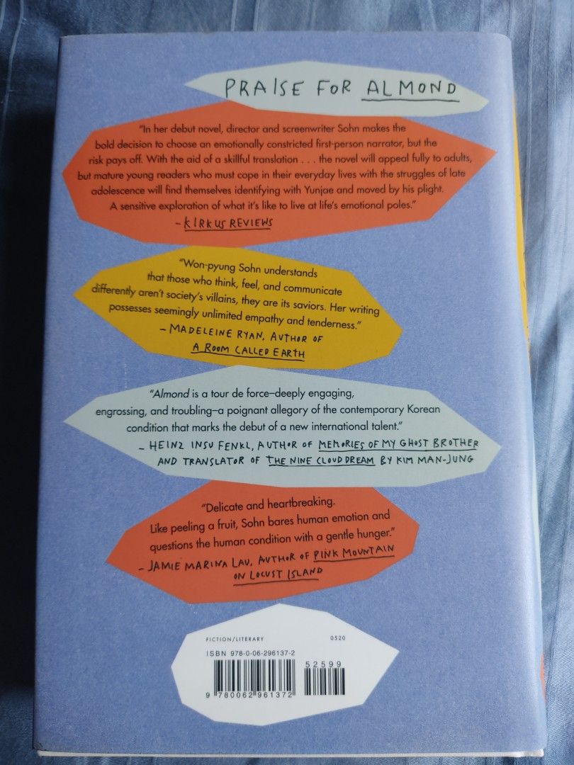 Almond by Won-Pyung Sohn, Hobbies & Toys, Books & Magazines, Fiction ...