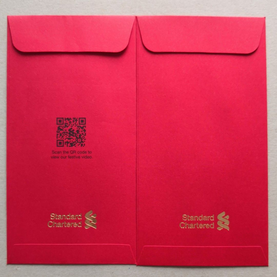 Ang Pow Packets - 2018 Standard Chartered Bank 2 pcs, Hobbies & Toys ...