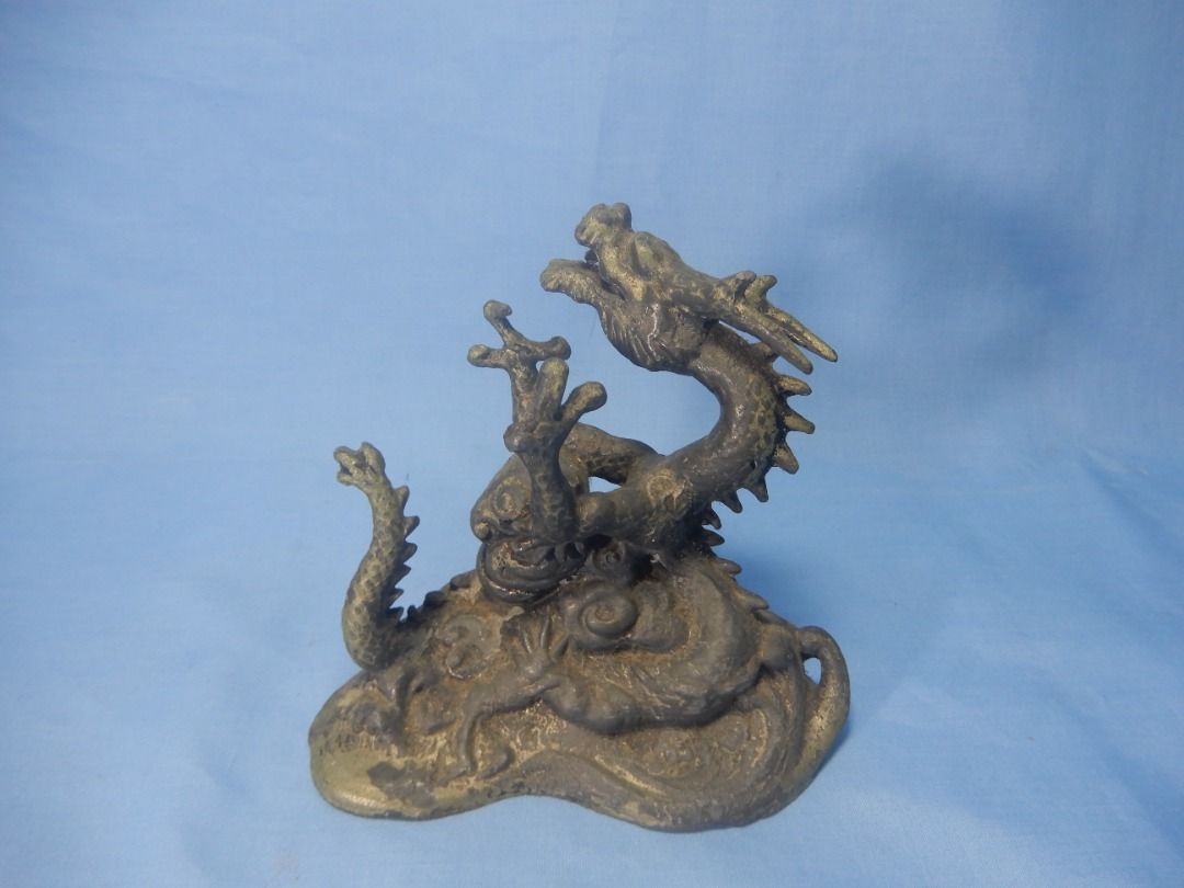 Antique Chinese bronze dragon hand crafted circa early 20th Century ...