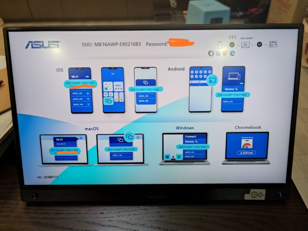ASUS Zen Screen Go 15.6" Portable Monitor with WiFi and Built-in ...