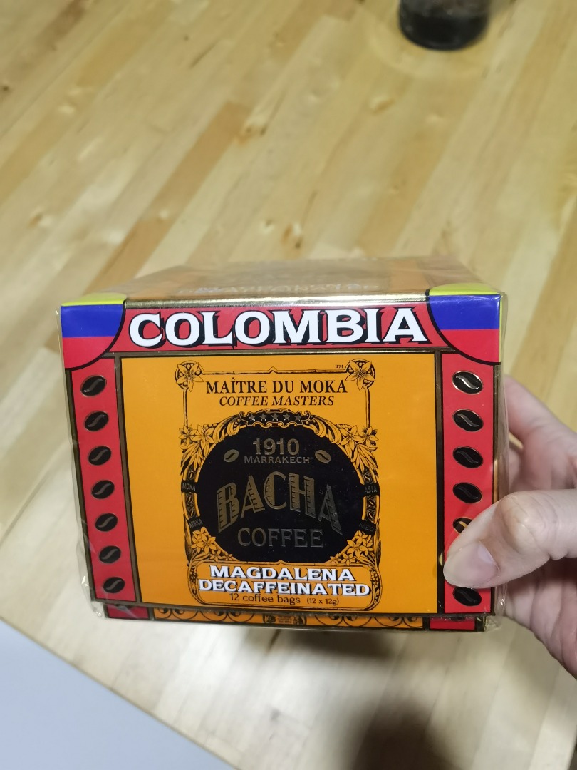 Bacha Decaf Drip Coffee Columbia, Food & Drinks, Beverages on Carousell