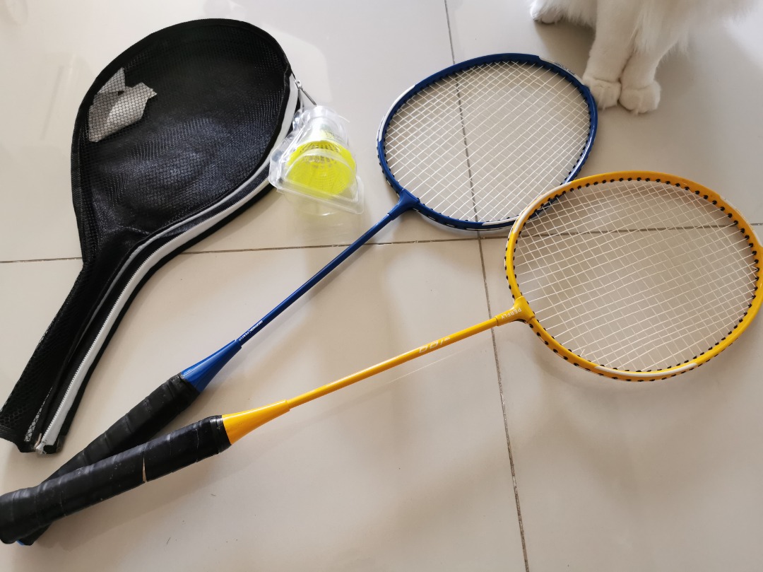Badminton Racket and Bag, Sports Equipment, Sports & Games, Racket ...