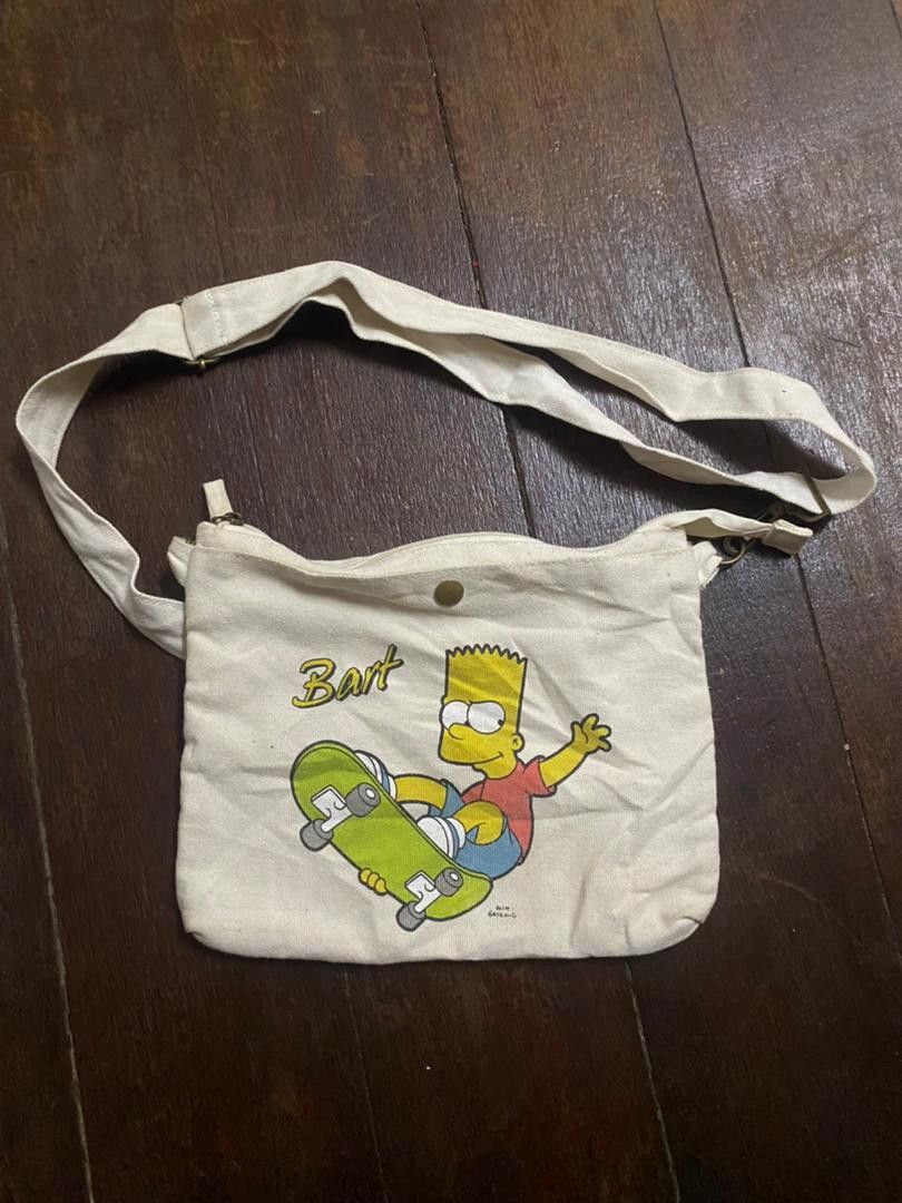 Bart simpson sling beg, Men's Fashion, Bags, Sling Bags on Carousell