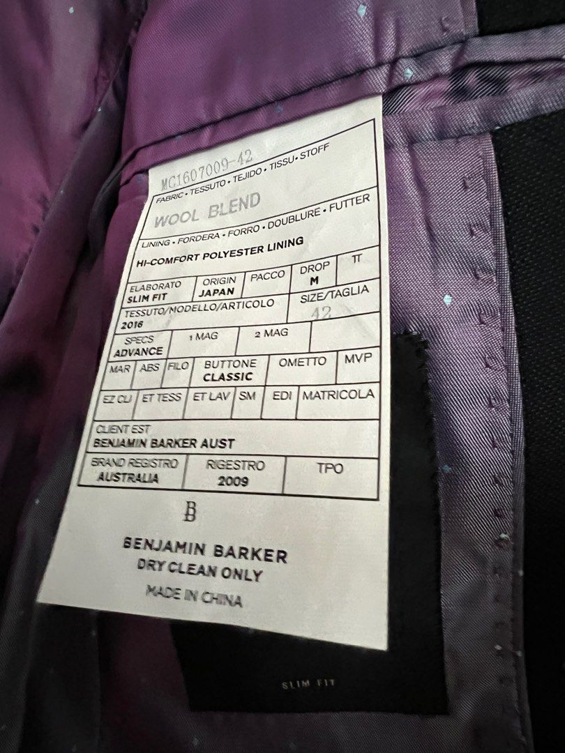 Benjamin Barker Blazer, Men's Fashion, Coats, Jackets and Outerwear on ...