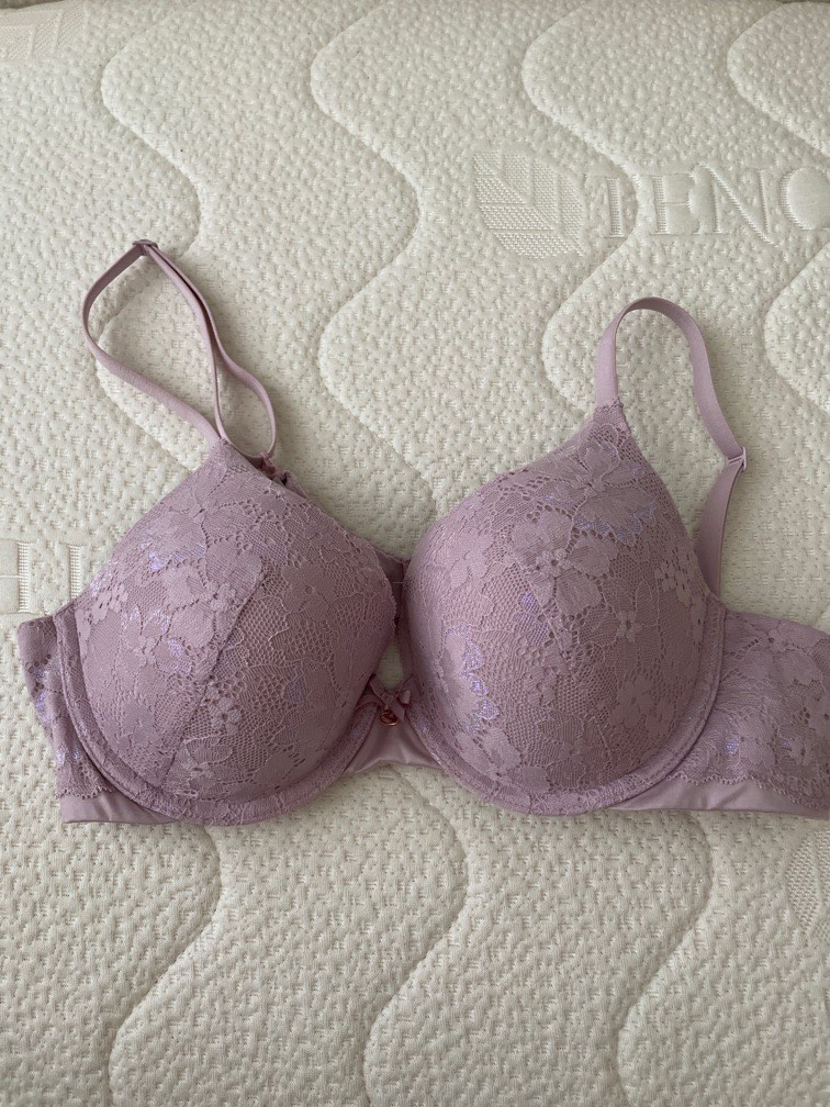 bn victoria's secrets lilac all over smooth lace perfect shape bra size b80, Women's Fashion ...