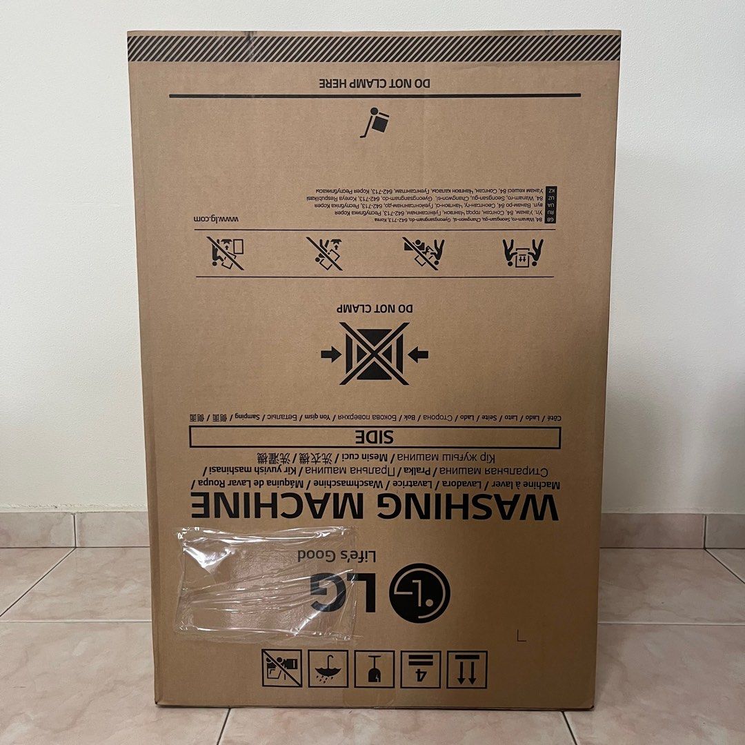 [LAST DAY‼️] [BOX ONLY] LG Washing Machine Packaging Cardboard Box, TV ...