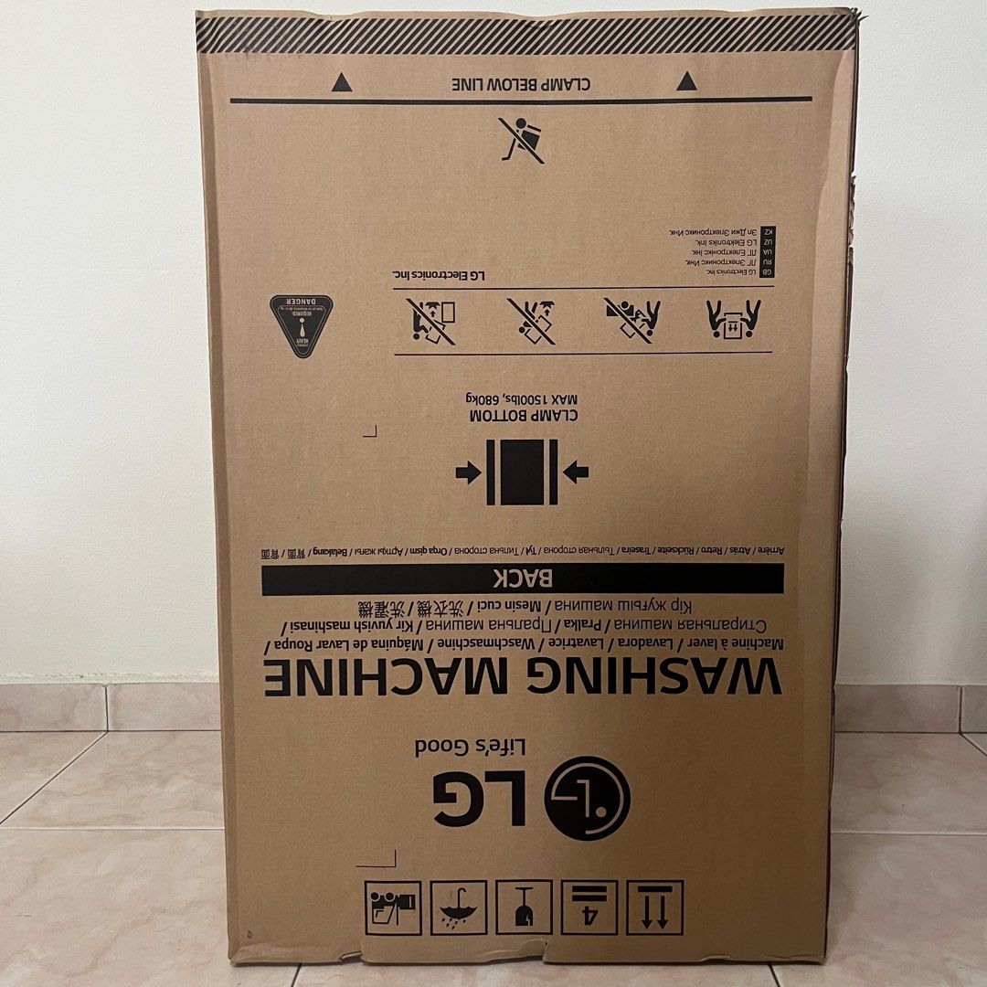 [LAST DAY‼️] [BOX ONLY] LG Washing Machine Packaging Cardboard Box, TV ...