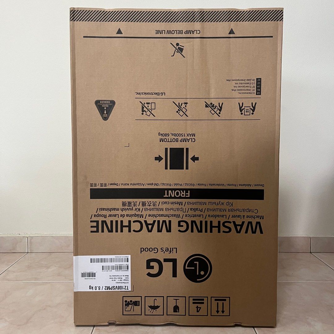 [LAST DAY‼️] [BOX ONLY] LG Washing Machine Packaging Cardboard Box, TV ...