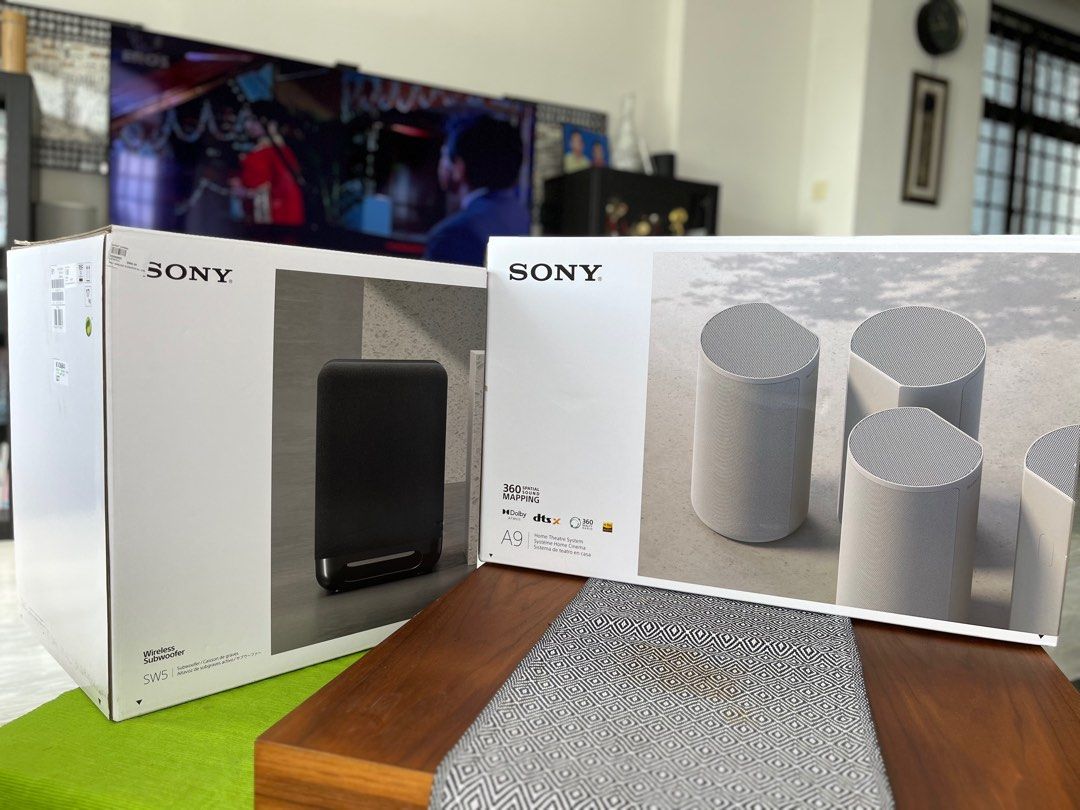 Brand new Carton of Sony Hometheatre HT-A9 and Subwoofer SW5, Audio ...