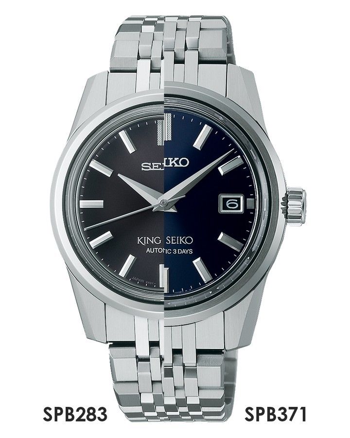 Brand New King Seiko Automatic 3 Days Linen Dial SDKS015 SPB369 / Blue ...
