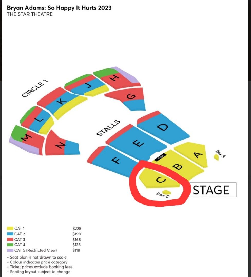 BRYAN ADAMS CAT 1 BELOW COST, Tickets & Vouchers, Event Tickets on ...