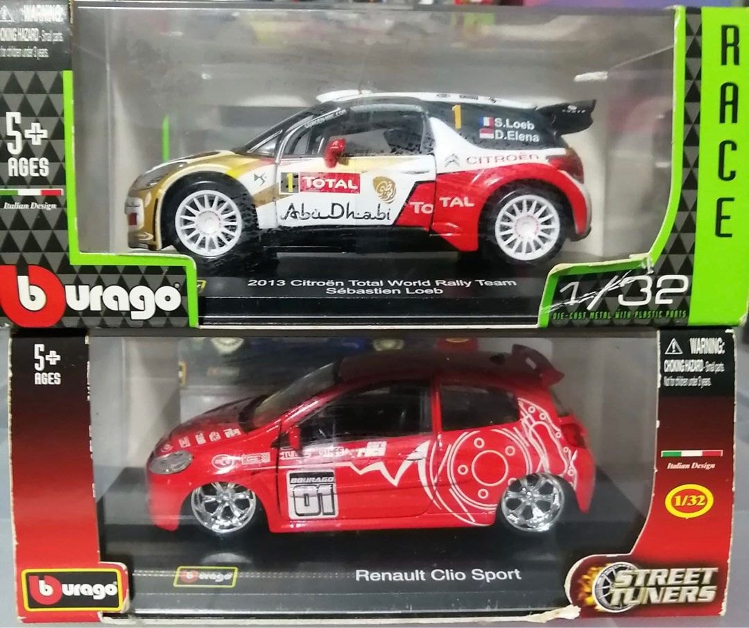 Burago Rally diecast model cars, Hobbies & Toys, Toys & Games on Carousell
