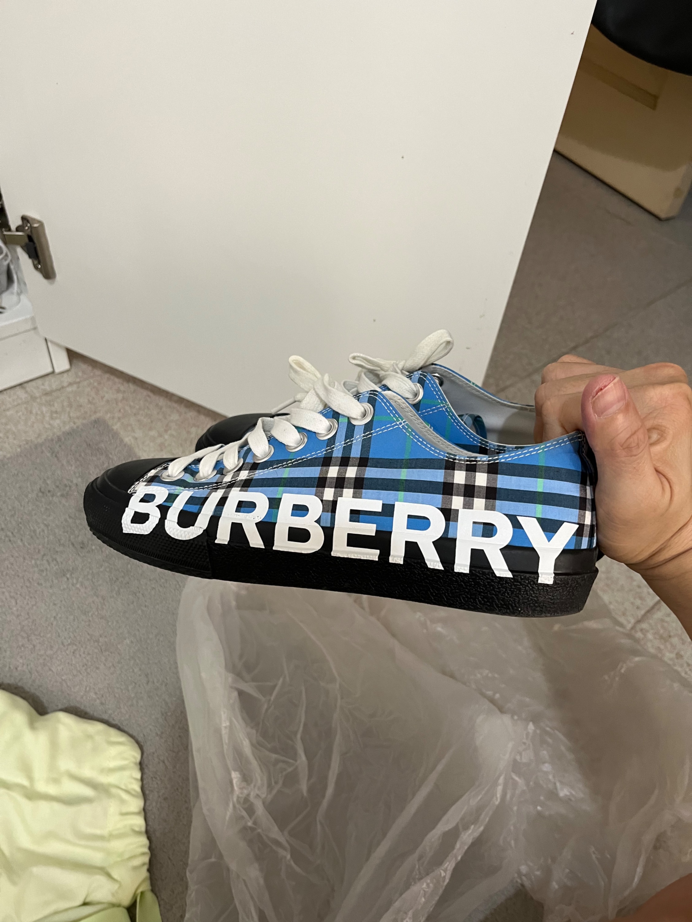 Burberry sneakers, Luxury, Sneakers & Footwear on Carousell