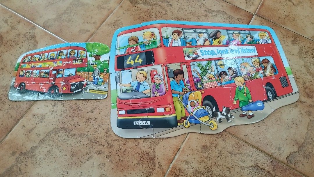 Bus puzzles big and small, Hobbies & Toys, Toys & Games on Carousell