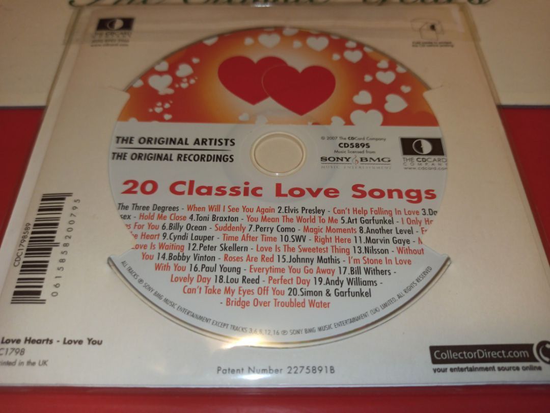 Buy one get one free,Title DEAR HEART, 20 classic love songs, The ...