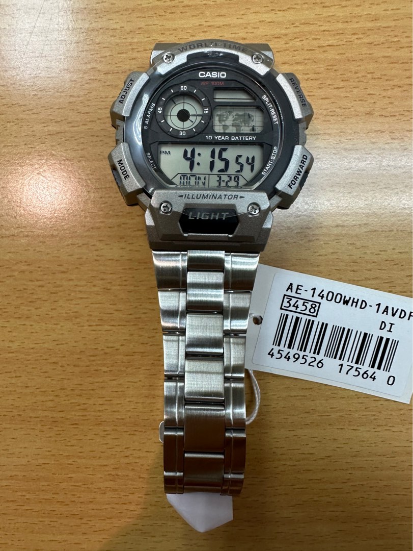 Casio AE1400WHD-1 AE1400WHD-1A, Men's Fashion, Watches & Accessories ...