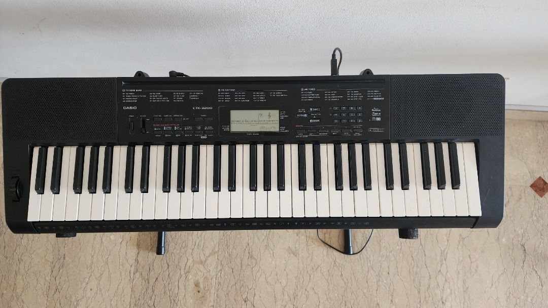 Casio CTK-3200 Electeonic Keyboard + Stand, Hobbies & Toys, Music & Media, Musical Instruments ...