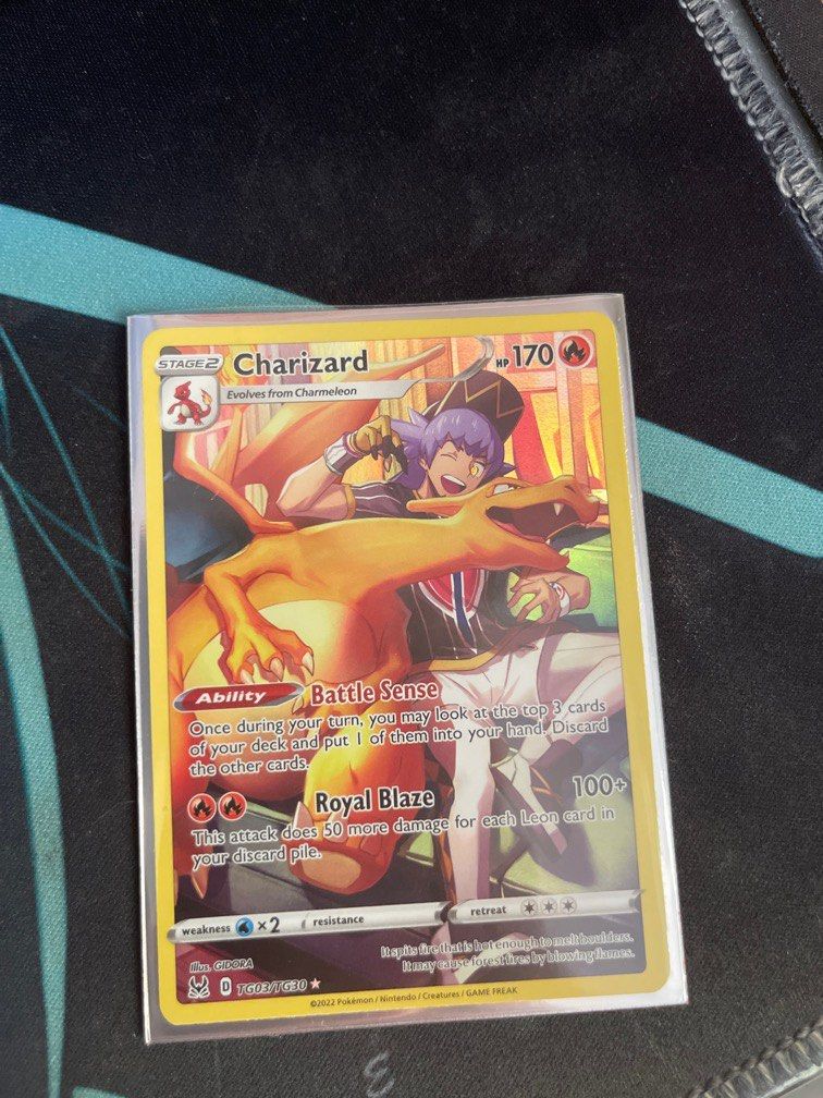 Pokémon Lost Origin: charizard leon, Hobbies & Toys, Toys & Games on ...