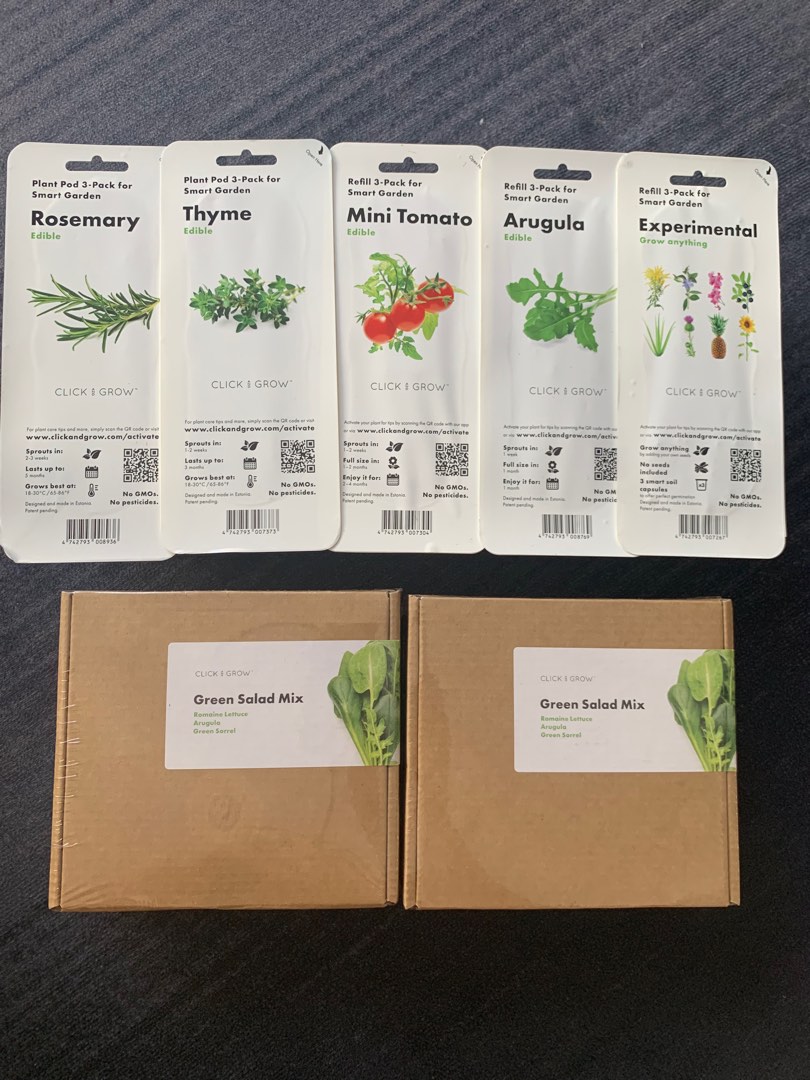 Click and Grow Pods, Furniture & Home Living, Gardening, Plants & Seeds ...
